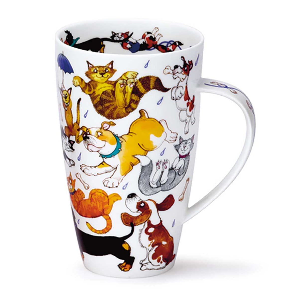 Dunoon Mugs, Floral Cats Ginger Lomond Mug